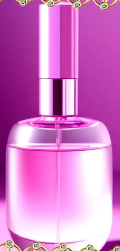 Elegant Pink Perfume Wallpaper - free download