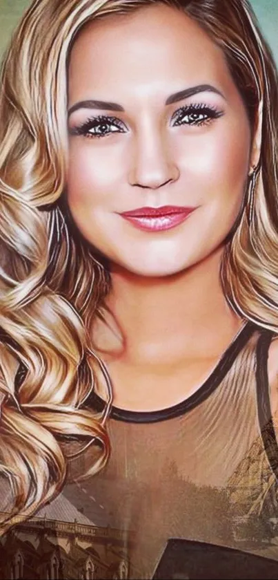 Elegant Portrait Art Wallpaper - free download