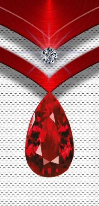 Elegant Ruby and Diamond Design - free download