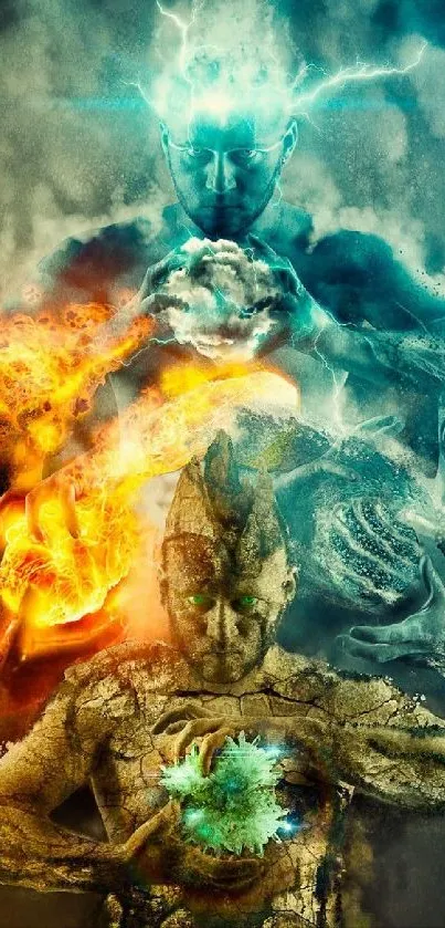 Elemental Fantasy Art Wallpaper - free download