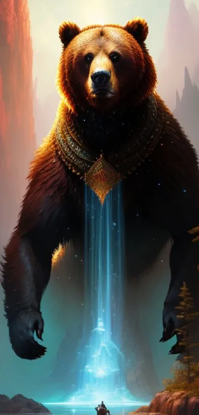 Enchanted Bear Guardian Wallpaper - free download