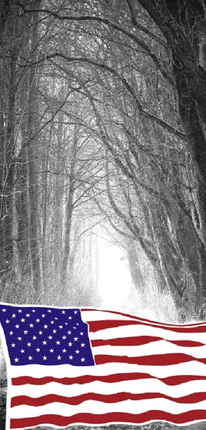 Enchanted Forest Flag Wallpaper - free download