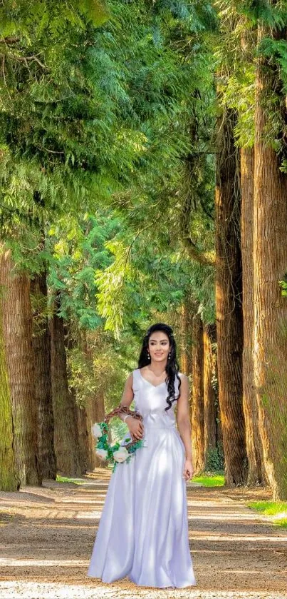 Enchanting Forest Bride Wallpaper - free download