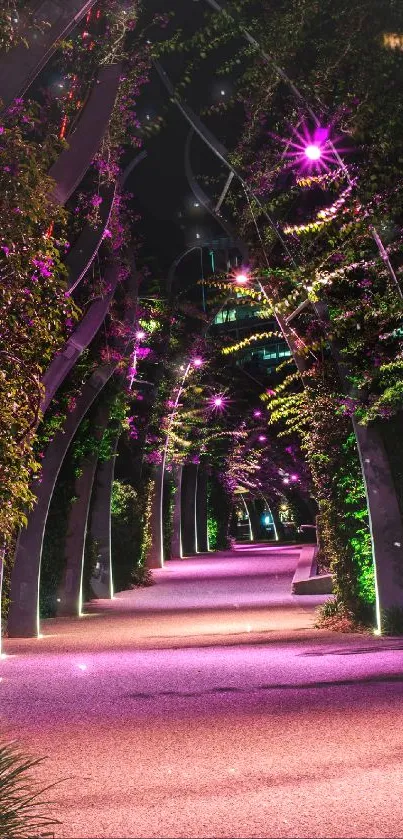 Enchanting Night Garden Path - free download