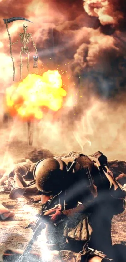 Epic Battle Scene Wallpaper - free download