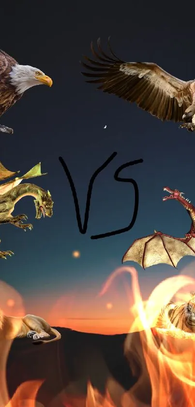Epic Battle: Animals vs Dragons - free download