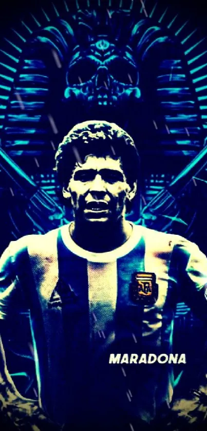 Epic Blue Soccer Legend Art - free download