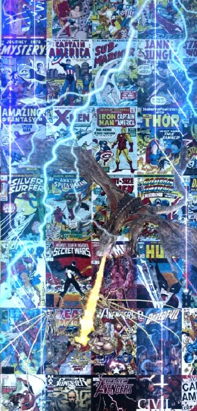 Epic Comic Collage Wallpaper - free download