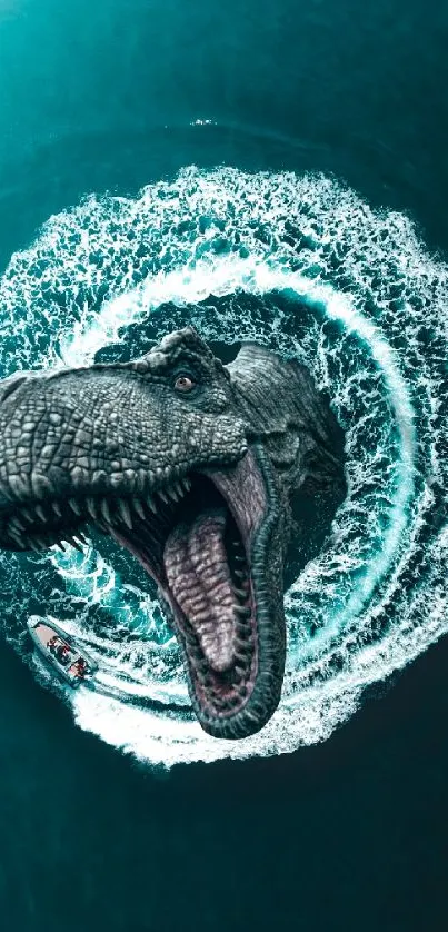 Epic Dinosaur Ocean Scene - free download