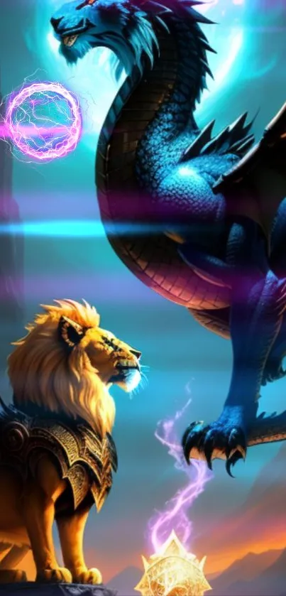 Epic Dragon and Lion Showdown - free download