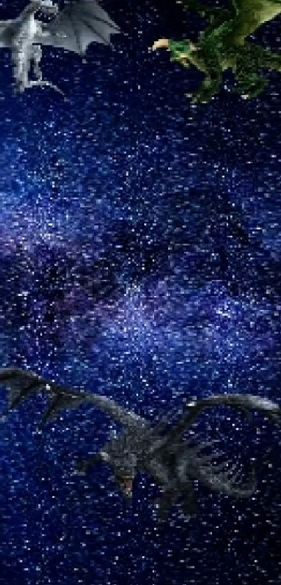 Epic Dragon Galaxy Fantasy Art - free download