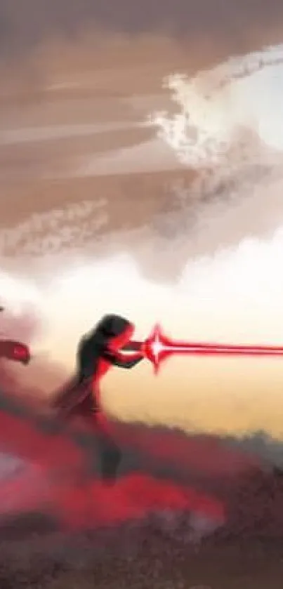 Epic Duel Sci-Fi Wallpaper - free download