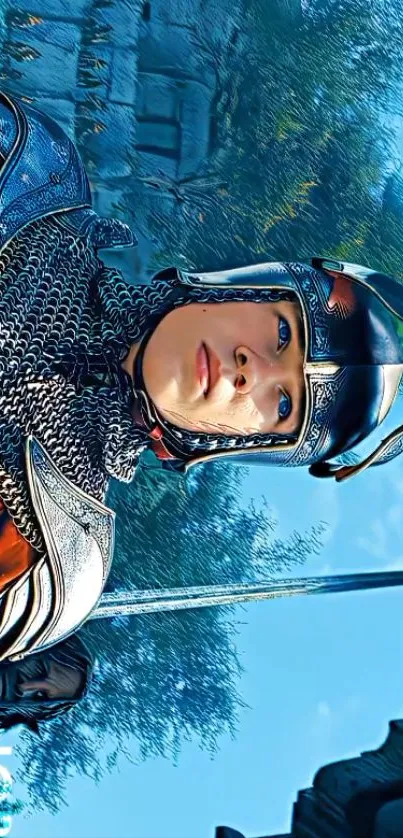 Epic Knight in Armor Wallpaper - free download