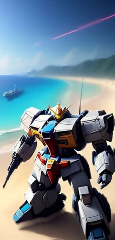 Epic Mech on Beach Wallpaper - free download