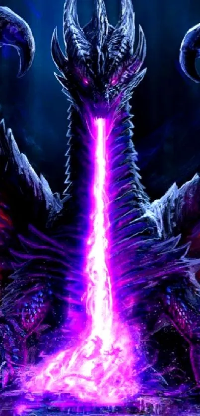 Epic Neon Dragon Wallpaper - free download