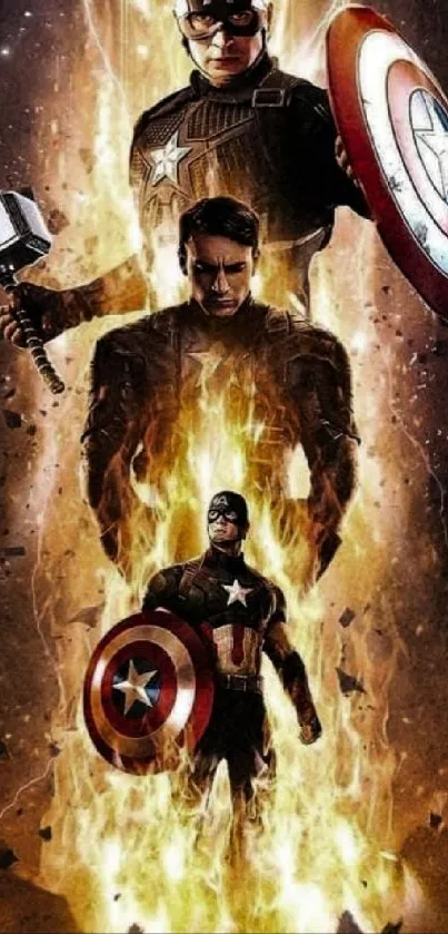 Epic Superhero Flame Wallpaper - free download