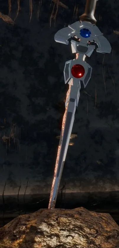 Epic Sword in Dark Sky - free download