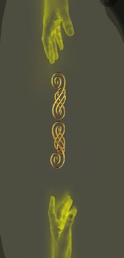 Ethereal Hands Mobile Wallpaper - free download