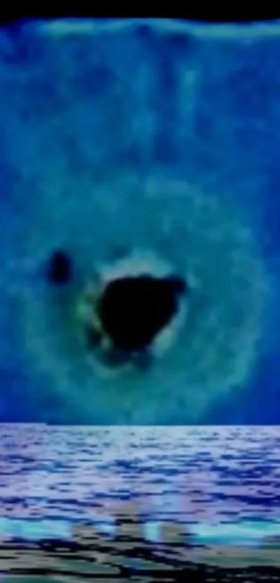 Ethereal Ocean Blue Vortex Art - free download