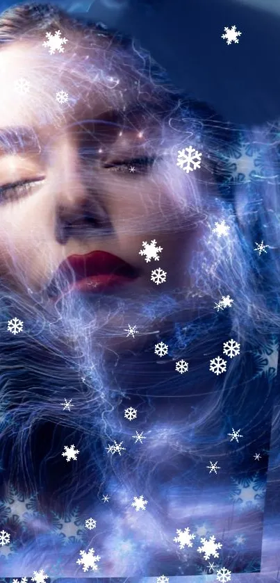Ethereal Winter Portrait Wallpaper - free download