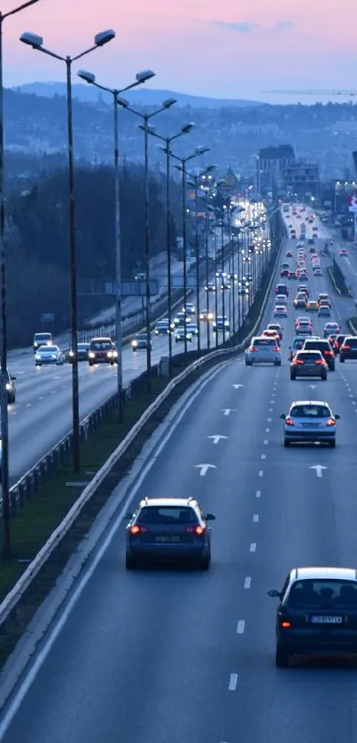 Evening City Highway View - free download