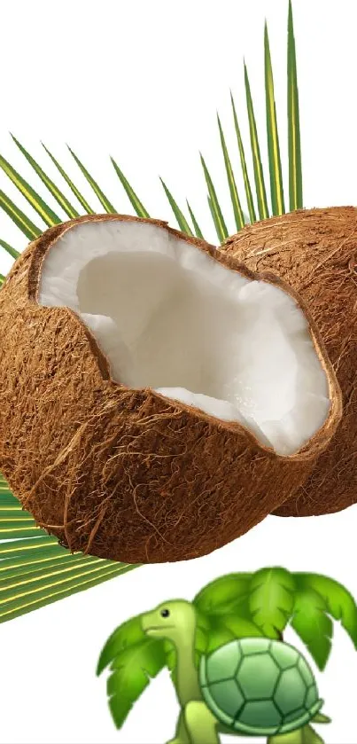 Exotic Coconut Turtle Art - free download