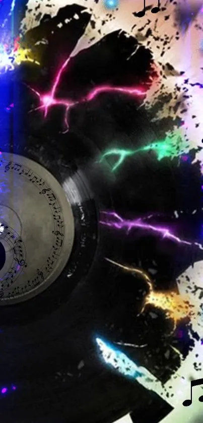 Exploding Vinyl Record Art - free download