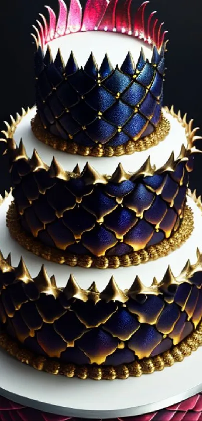 Exquisite Dragon Scale Cake Art - free download
