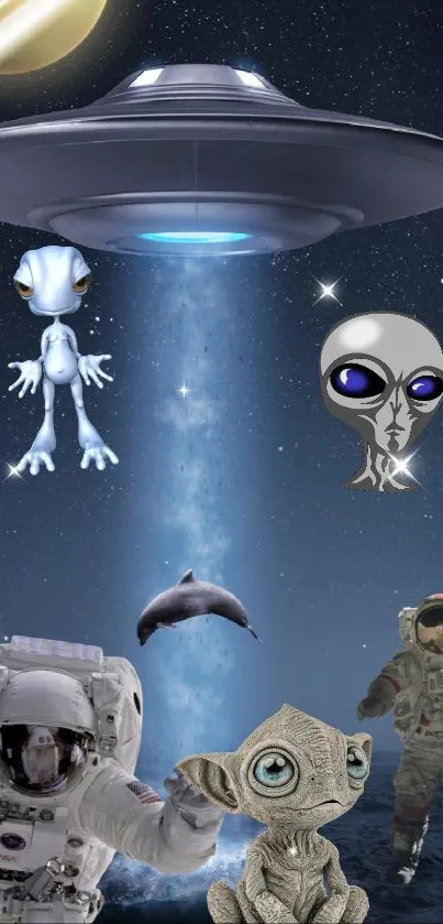 Extraterrestrial Encounter Art Wallpaper - free download