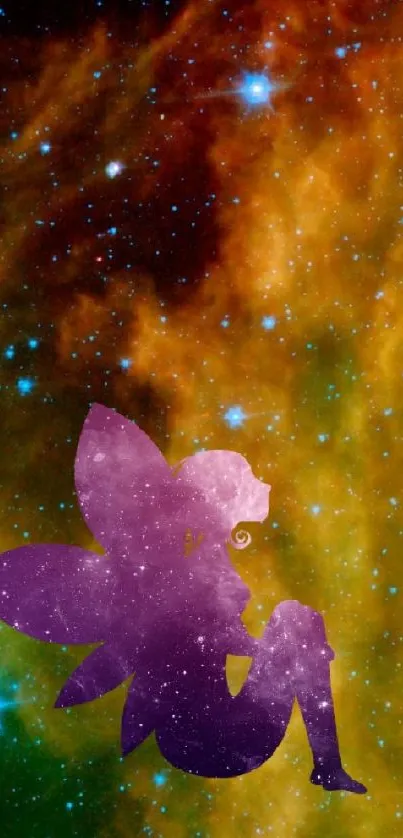 Fairy in Space Abstract Art - free download