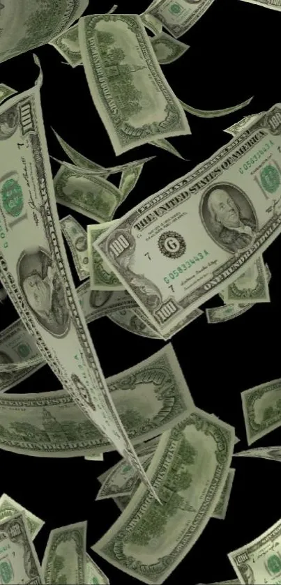Falling Dollar Bills Wallpaper - free download