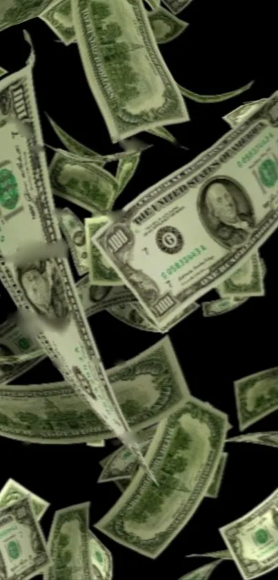 Falling Money Dollar Bills Wallpaper - free download