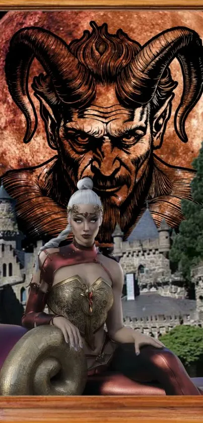 Fantasy Castle Demon Wallpaper - free download