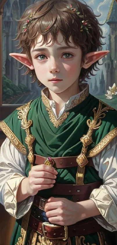 Fantasy Elf Child Portrait Wallpaper - free download