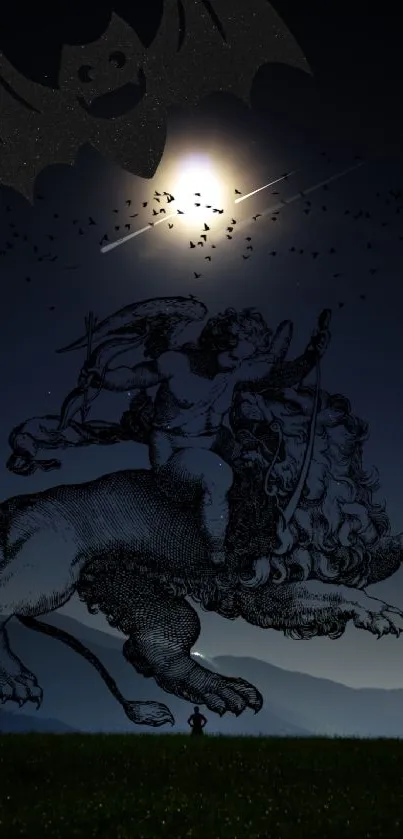 Fantasy Night Creature Wallpaper - free download