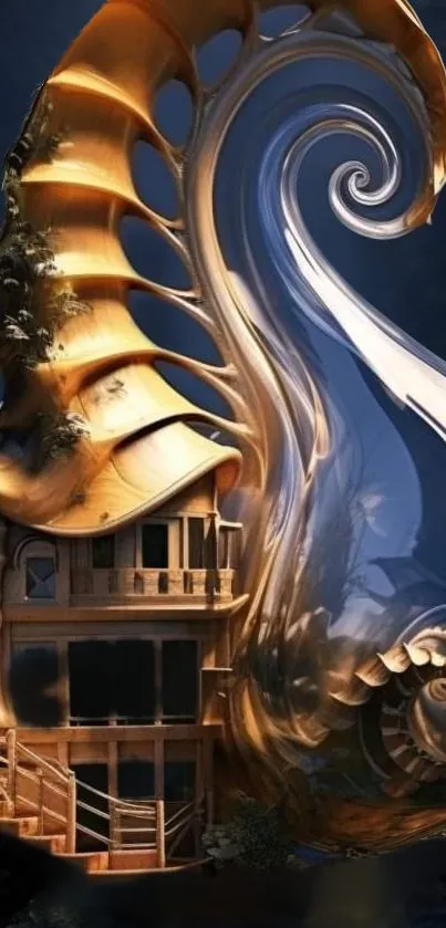 Fantasy Shell House Wallpaper - free download