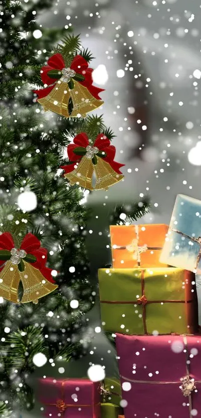 Festive Gift Boxes Wallpaper - free download