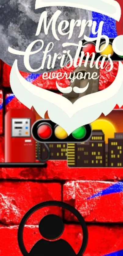 Festive Holiday Phone Wallpaper - free download