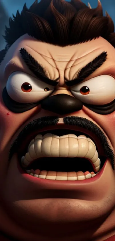 Fierce Cartoon Character Wallpaper - free download
