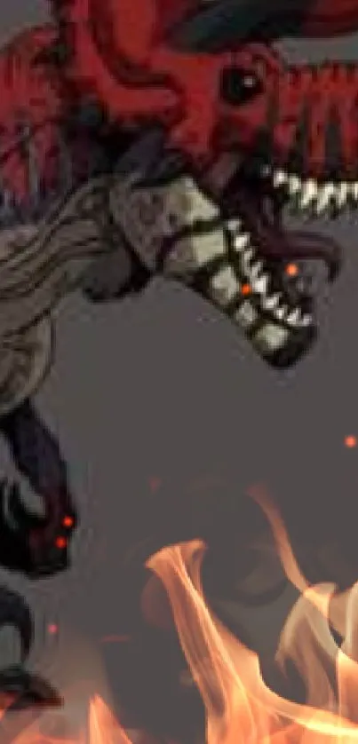 Fierce Dinosaur Art Wallpaper - free download