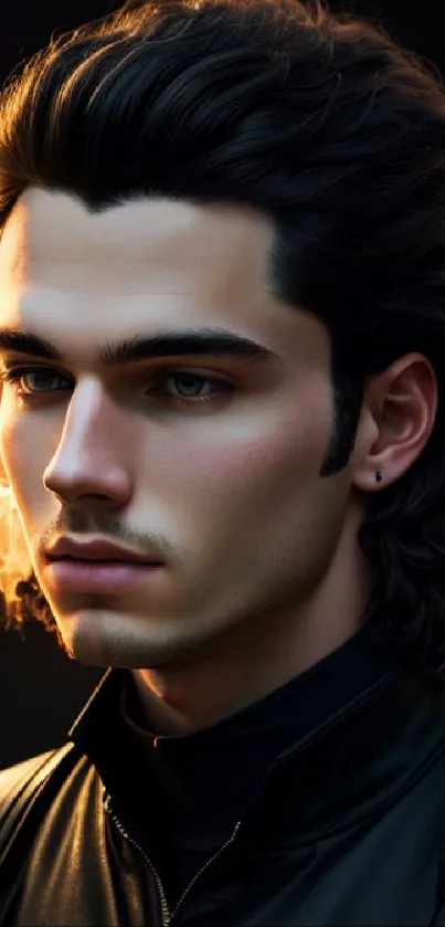 Fierce Fire Themed Character Art - free download