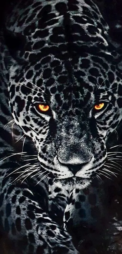 Fierce Leopard Phone Wallpaper - free download