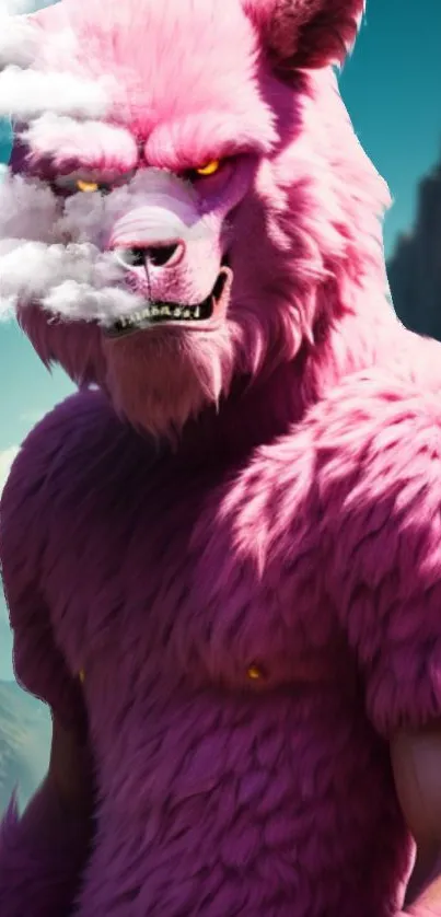 Fierce Pink Creature Wallpaper - free download