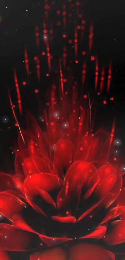 Fiery Abstract Flower Art - free download