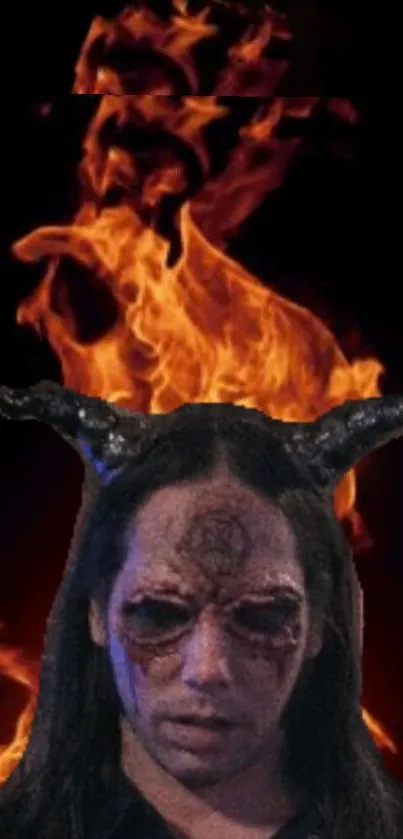 Fiery Demon Aesthetic Wallpaper - free download