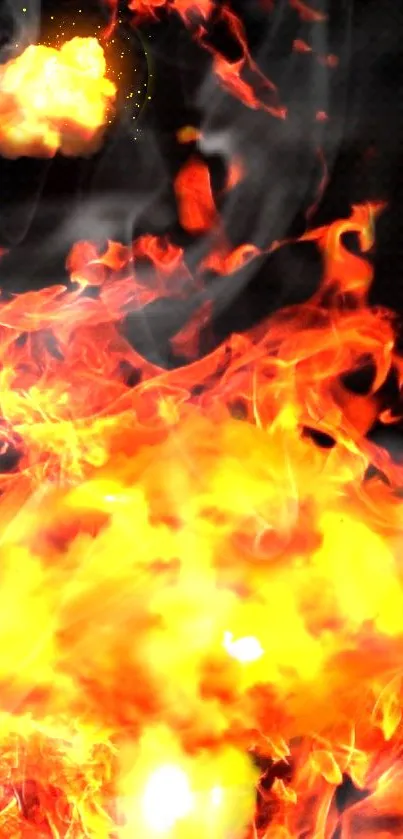 Fiery Inferno Phone Background - free download