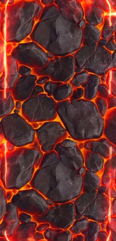 Fiery Lava Rock Wallpaper - free download