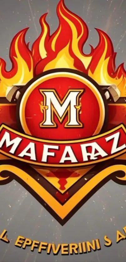 Fiery Logo Wallpaper Art - free download