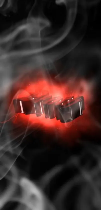 Fiery Neon Smoke Background - free download