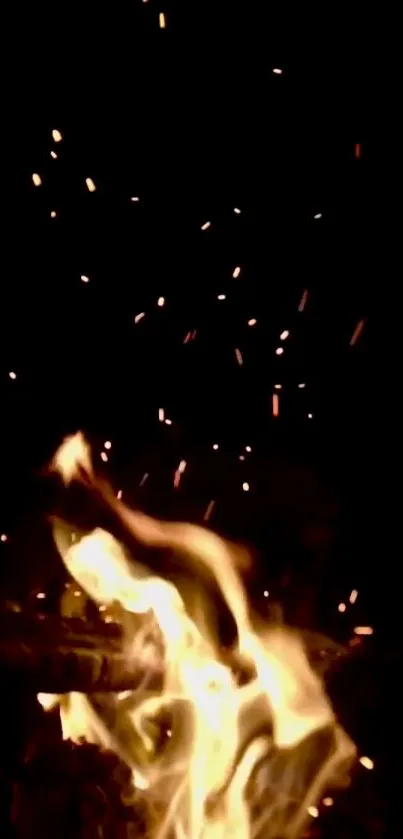 Fiery Night Spark Wallpaper - free download